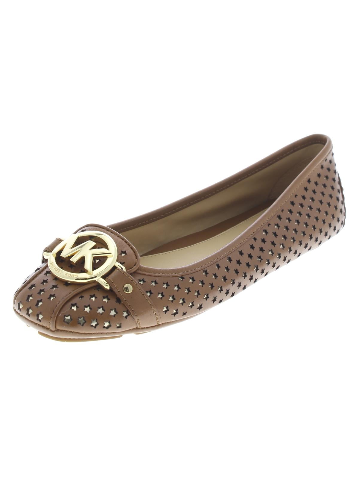 MICHAEL Michael Kors Womens Fulton Moc Leather Square Toe Flats ...