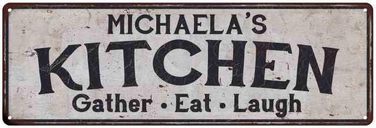 MICHAELA's Kitchen Gift Rustic Chic Decor Gift 6x18 Sign 206180051884 ...