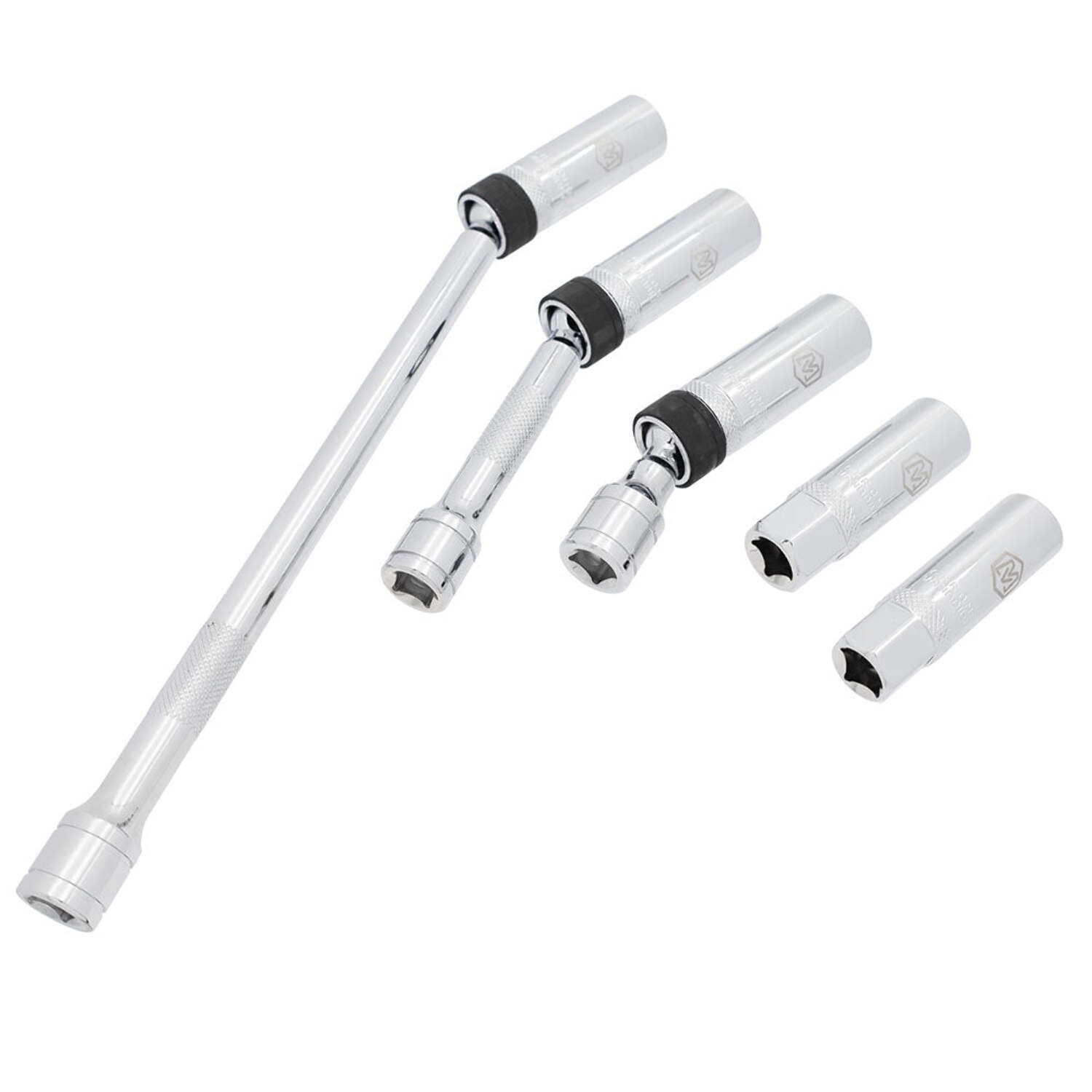 MICHAELPRO MP005043 5-PIECE 3/8-INCH DRIVE MAGNETIC SWIVEL SPARK PLUG ...