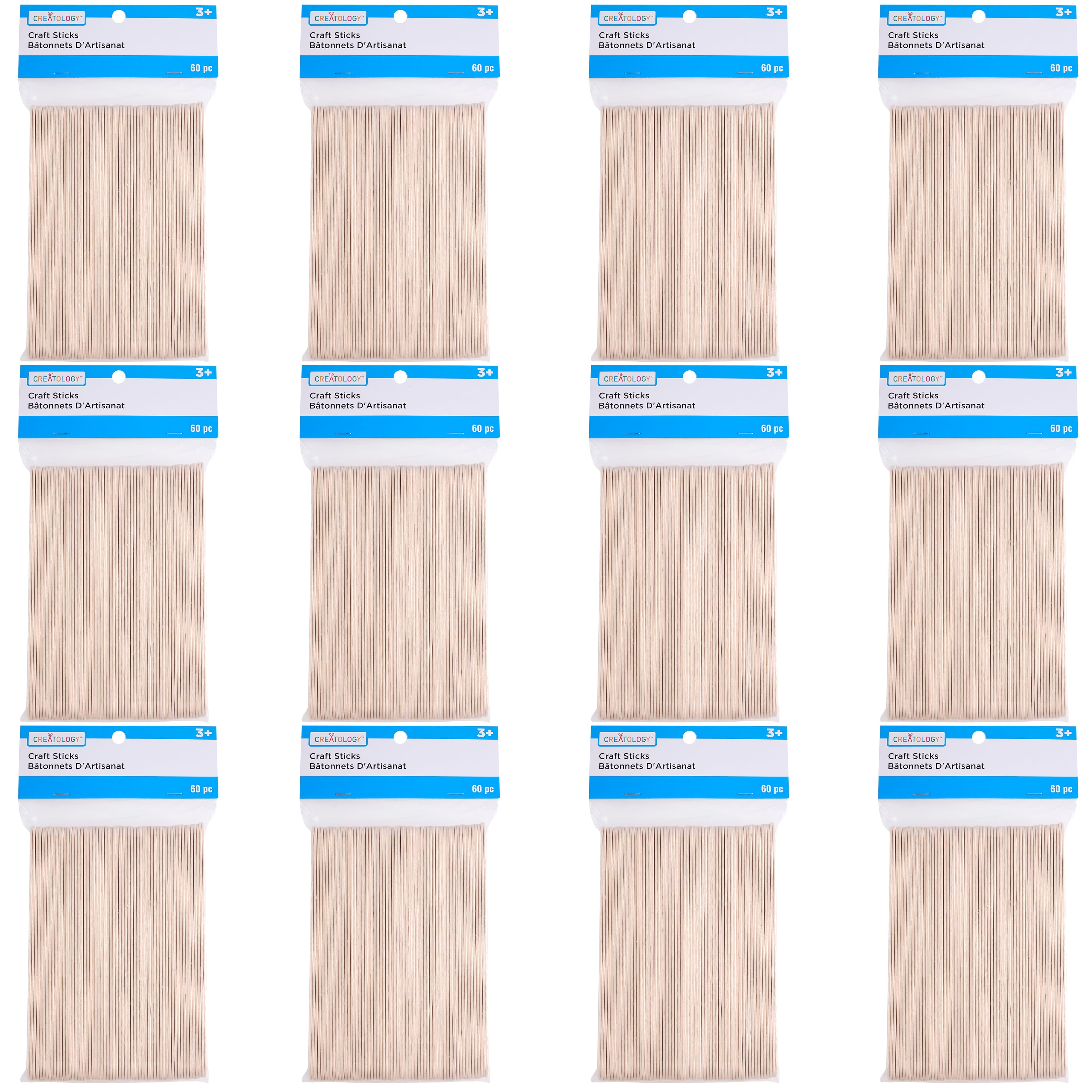 MICHAELS Bulk 12 Packs: 60 ct. (720 total) Jumbo Wood Craft Sticks by ...