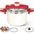 MICHELANGELO Pressure Cooker Stainless Steel 6.3 Quart, 3-in-1 Pressure ...