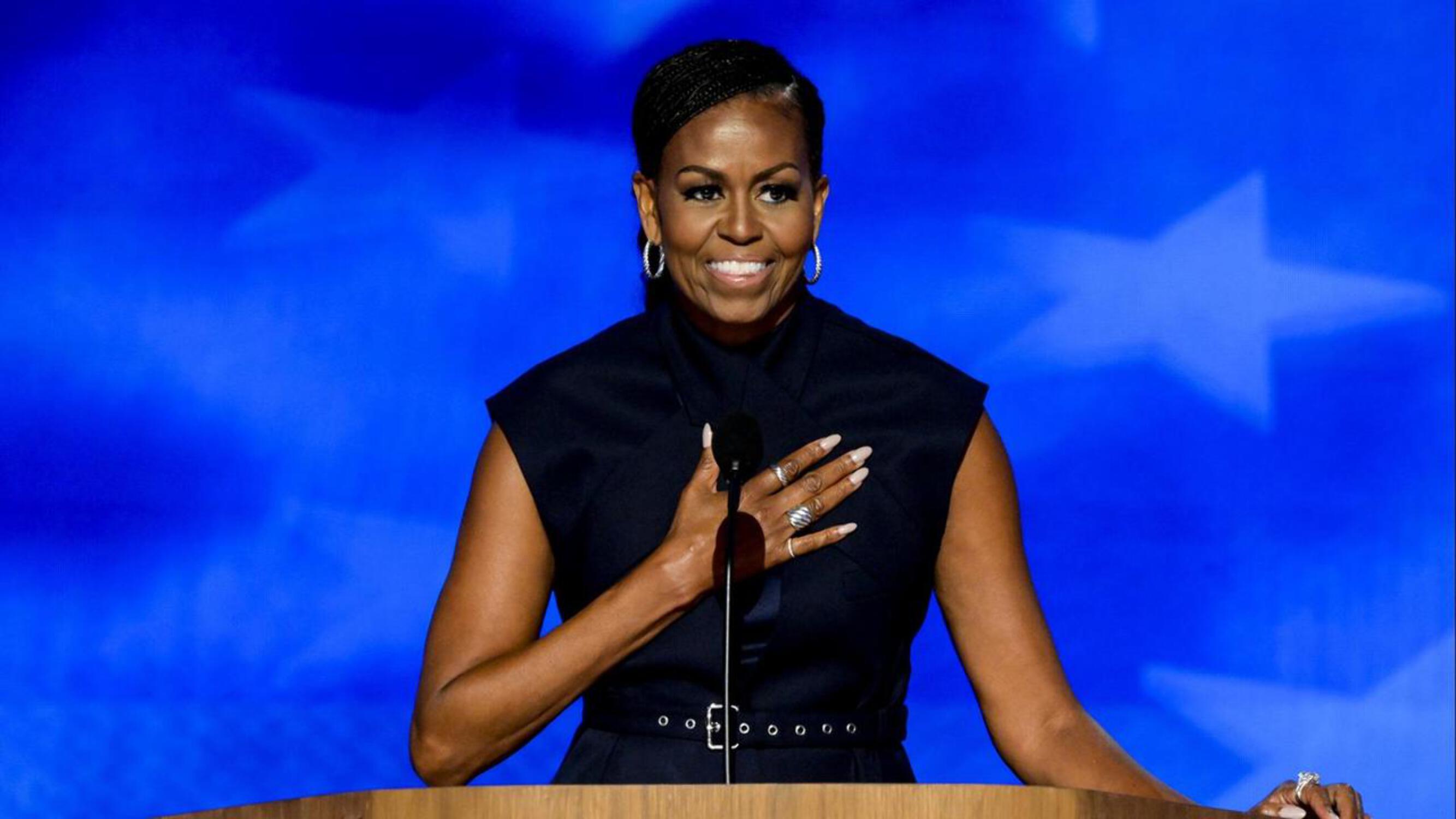 Michelle Obama Dnc 2024 Glossy Poster Picture Photo Print Banner ...