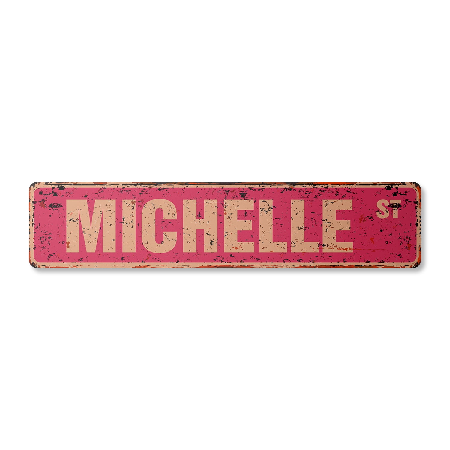 MICHELLE Vintage Aluminum Street Sign Childrens Name Room Metal Sign ...