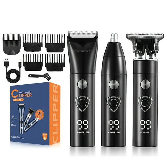 Conair Men Number Cut Cordless Hair Clipper Trimmer Kit with 8 Color ...