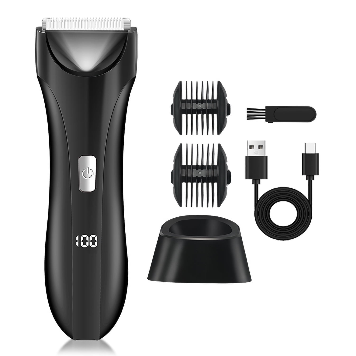 MichPong Ball Trimmer Shaver for Men Rechargeable w/ 2 Speeds LED Light ...