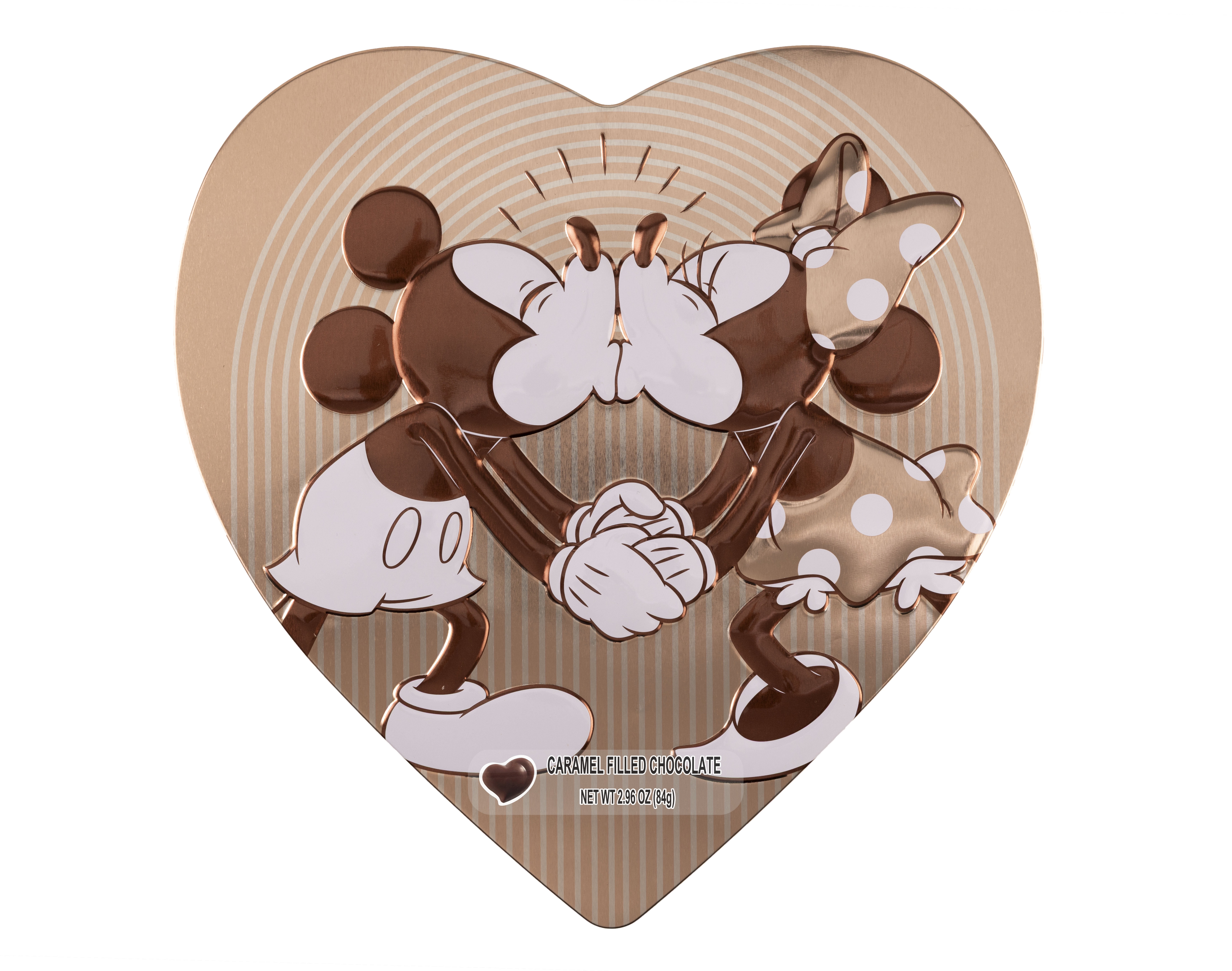 Mickey and Minnie Heart Tin with Filled Chocolate, 14pcs - Walmart.com