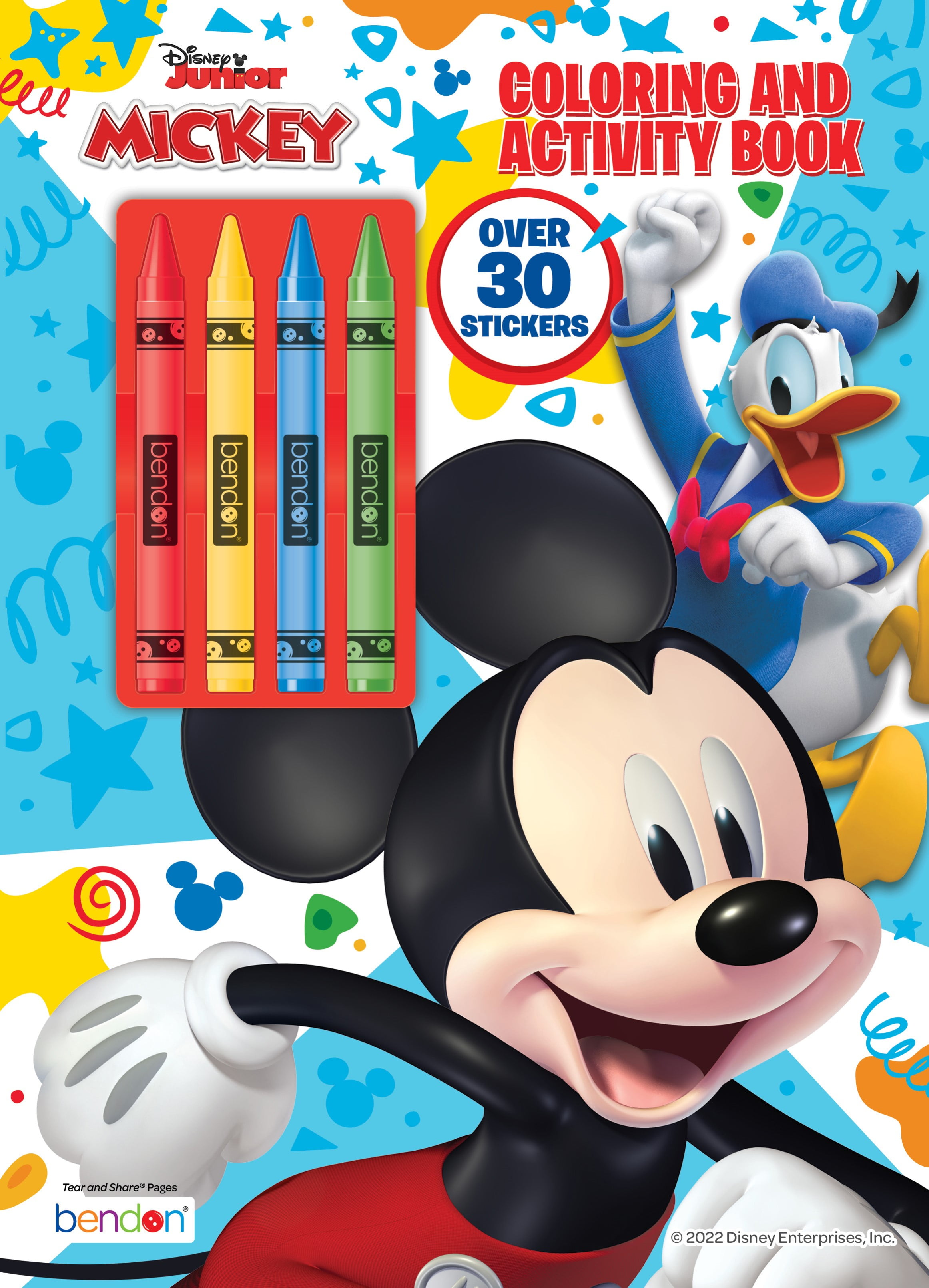 MICKEY MOUSE FUNHOUSE COLOR AND ACTIVITY BOOK WITH 4 CRAYONS - Walmart.com