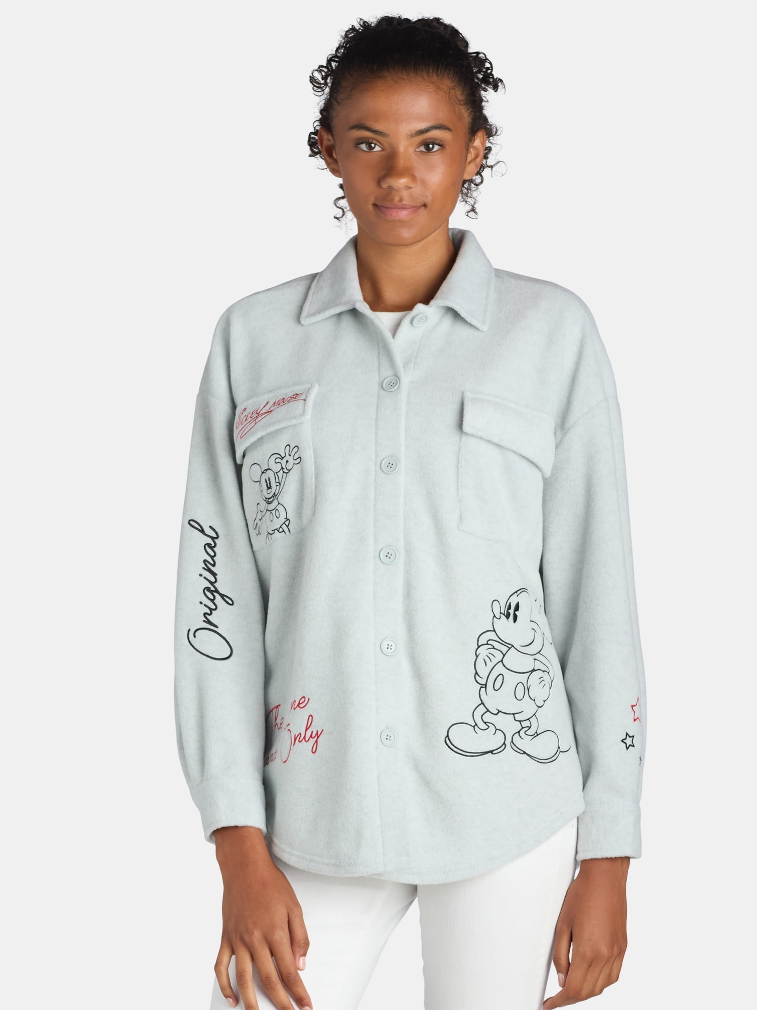 Disney Mickey Mouse Women's Shacket, Sizes XXS-XXL - Walmart.com