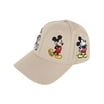Disney's Mickey Mouse Character Embroidered Adult Baseball Cap in Khaki ...