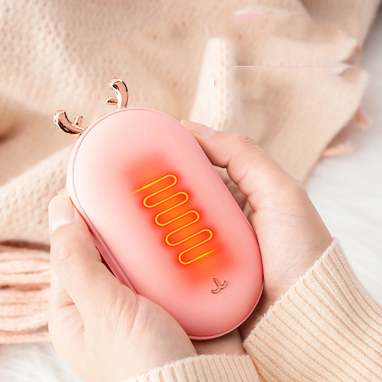MICLOZYT 10000mAh Portable Hand Warmers Rechargeable,Winter Cute Hand ...