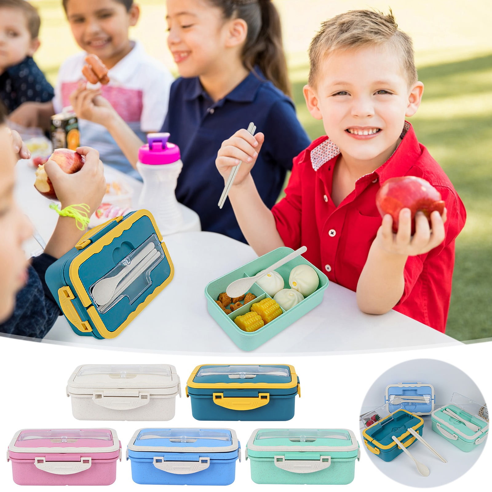 MICLOZYT Bento Box Adult Clearance,Bento Lunch Box,BPA Free Food ...