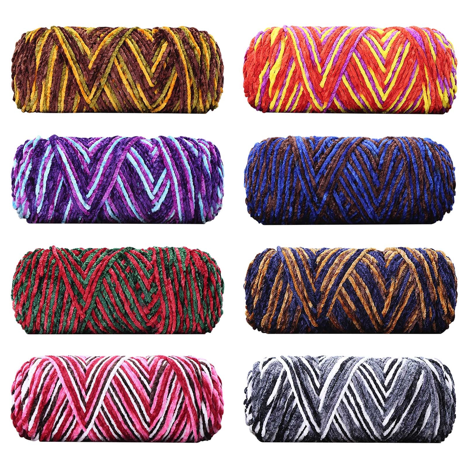 Crochet Kit for Beginner,Chunky Yarn for Crochet,Velvet Blanket Yarn ...
