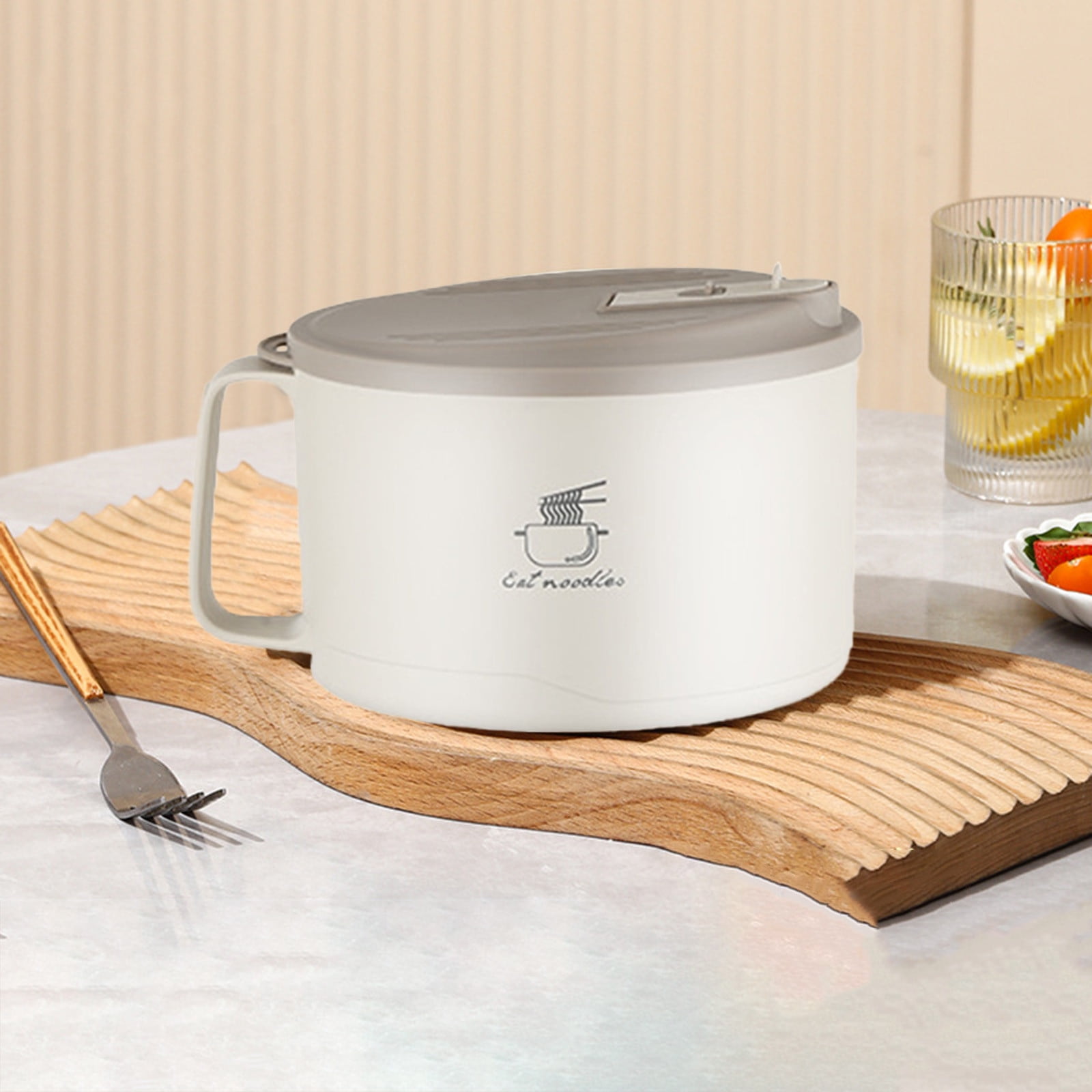 MICLOZYT Microwave Ramen Bowl Cooker with Lid Ramen Noodles Bowl ...