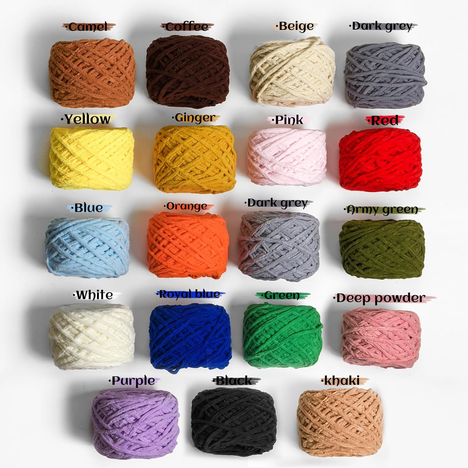 Cotton Yarn,Chunky Yarn for Crochet,Soft Thick Fluffy Yarn for Hand ...