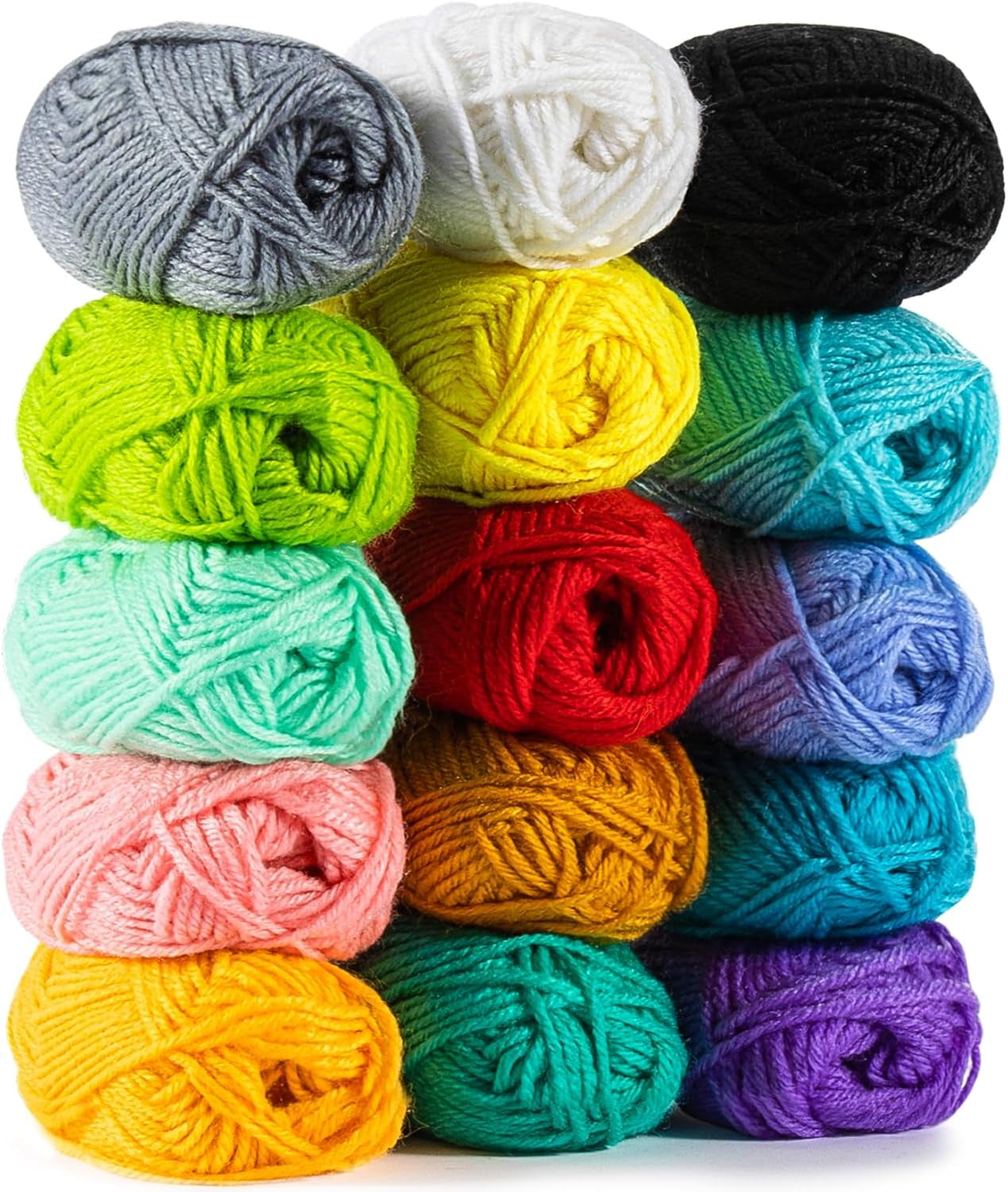 Crochet Kit for Beginners,100% Bamboo Cotton Warm Soft Natural Knitting ...