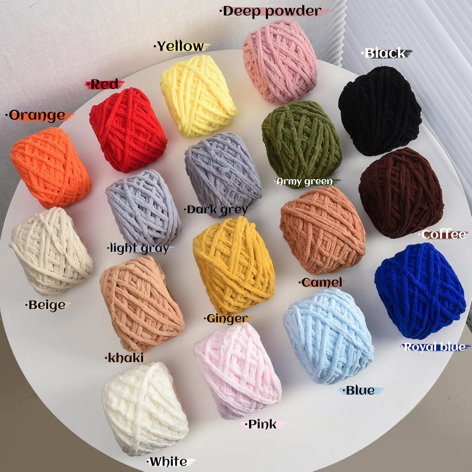 MICLOZYT Lightweight Yarn for Crochet Clearance!Chunky Yarn,Velvet ...
