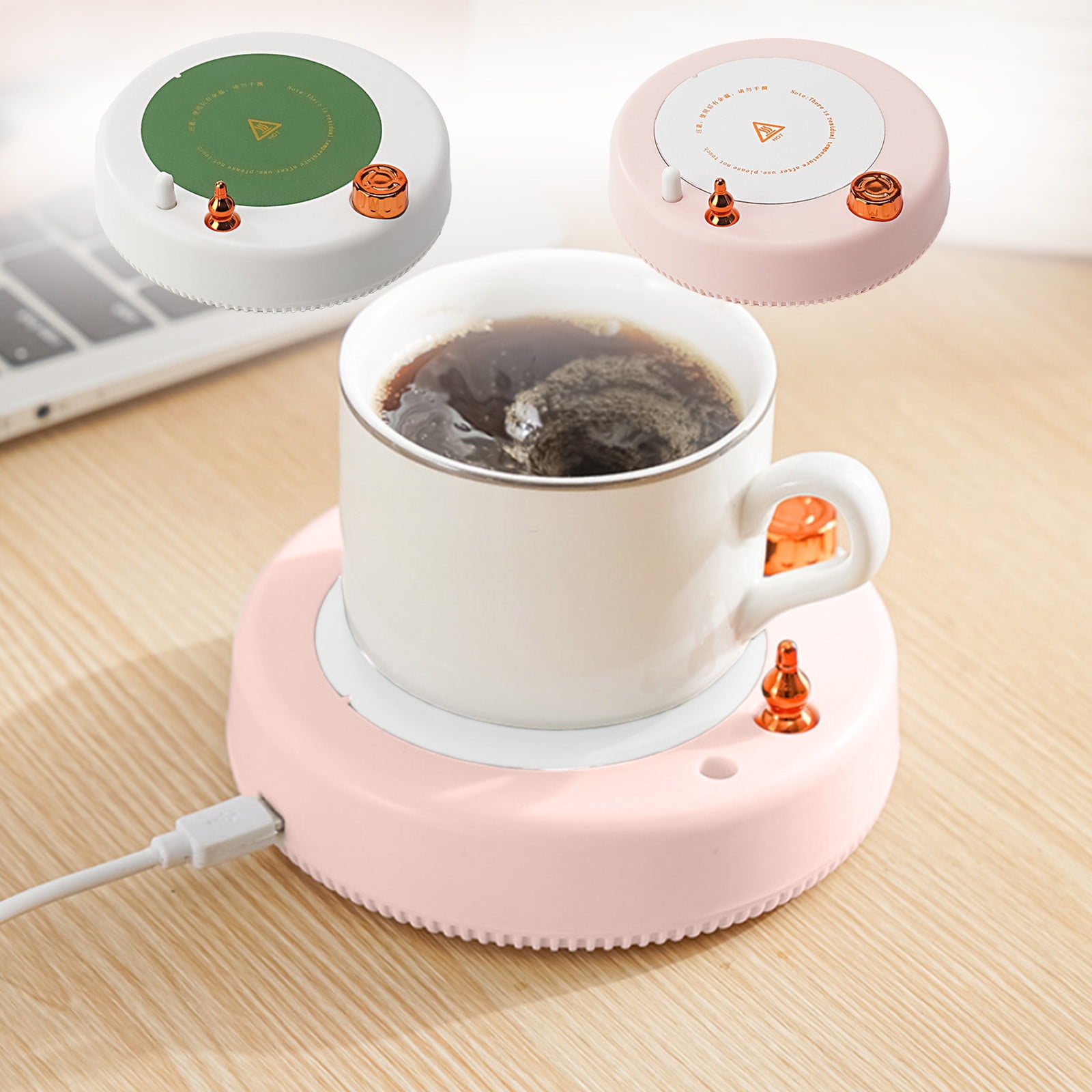 MICLOZYT Self Stirring Coffee Mugs with Lids,Thermostatic Heating ...