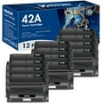 MICOTONER 12-Pack Compatible Toner Cartridge for HP Q5942A 42A Work ...