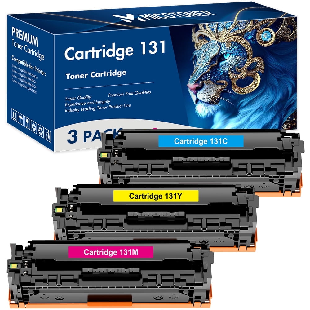 MICOTONER 3-Pack Compatible Toner Cartridge for Canon 131M Work with ...