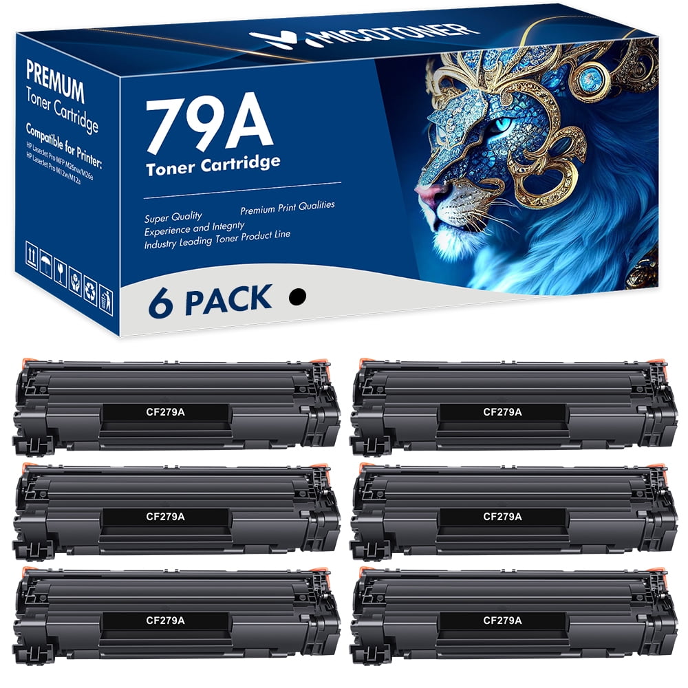 MICOTONER 6-Pack Compatible Toner Cartridge for HP CF279A 79A Work with ...