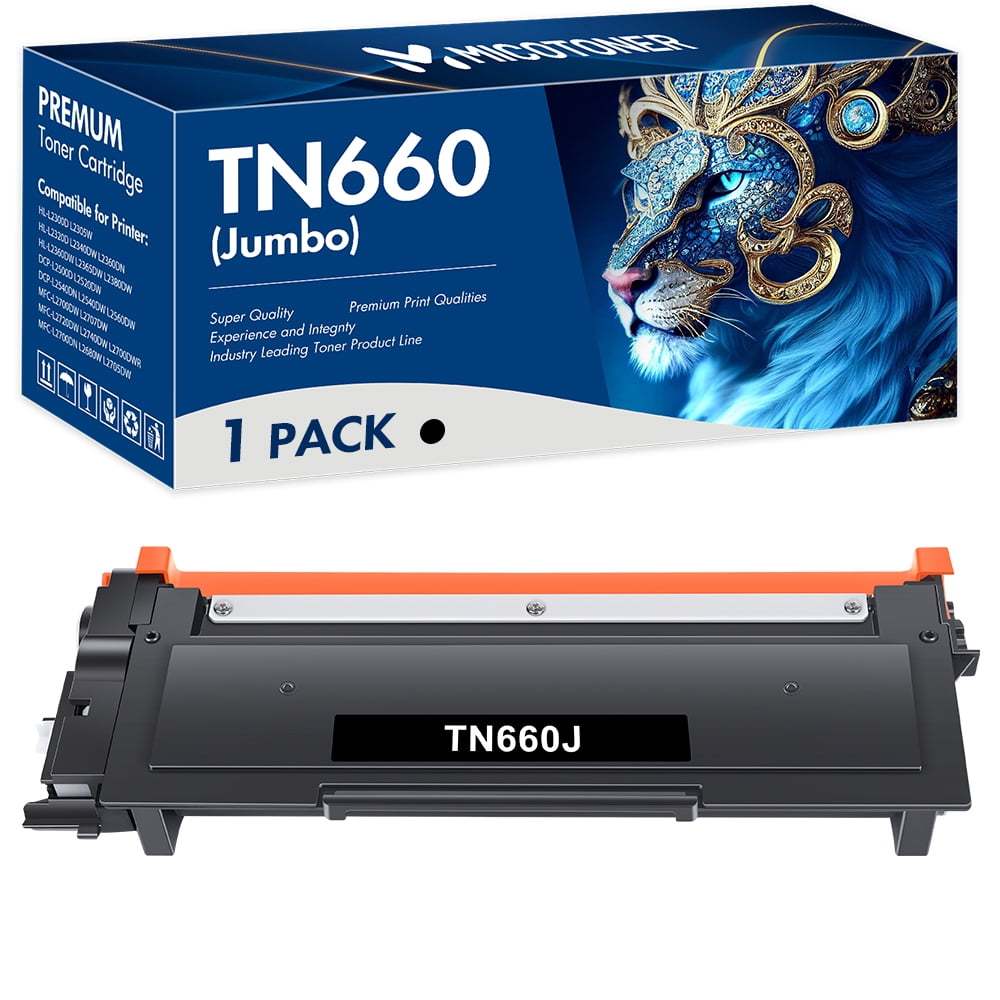 MICOTONER Compatible Toner Cartridge for Brother TN-660 TN660 HL-L2320D ...