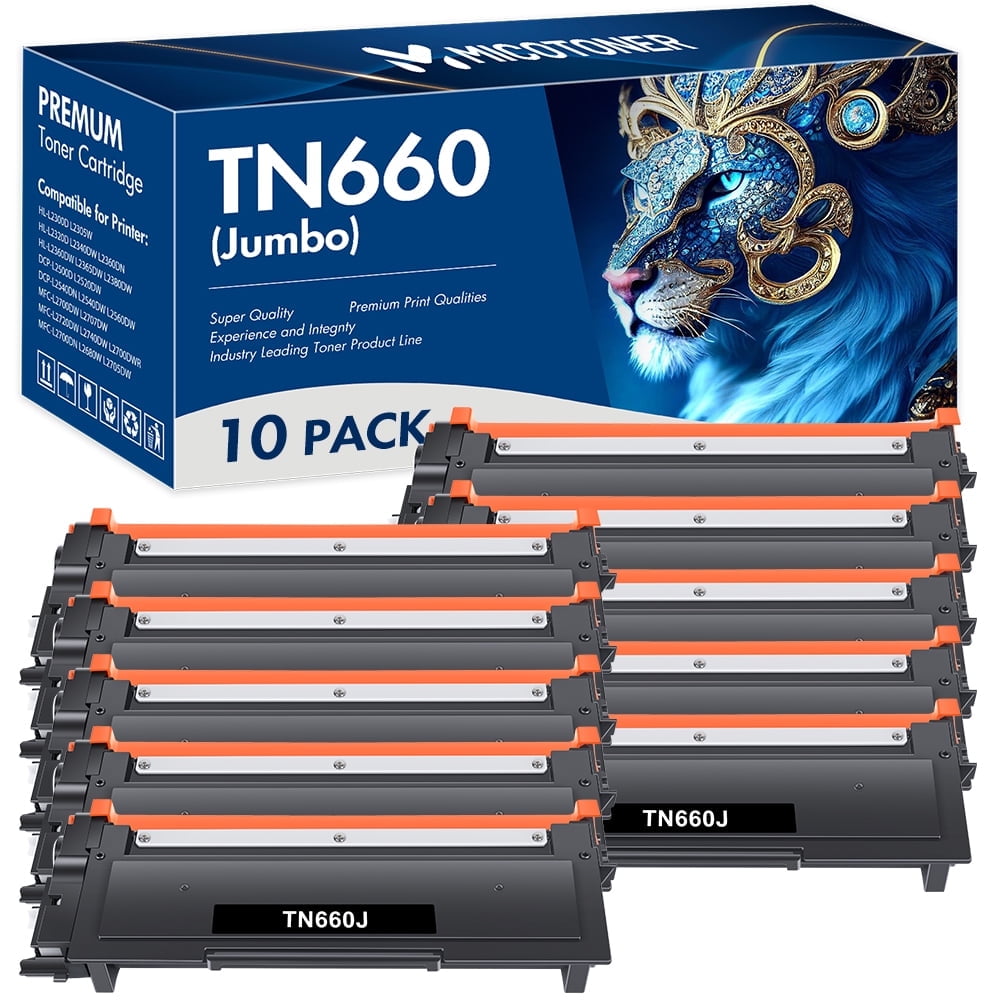TN660 Toner Cartridge High Yield Compatible for Brother TN-660 TN660 TN630 HL-L2360DW HL-L2365DW ...