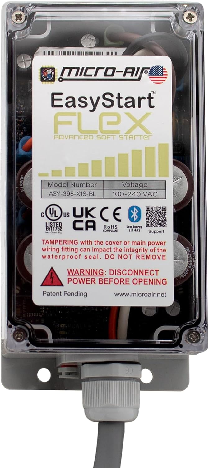 MICRO-AIR EasyStart FLEX Home AC Soft Starter 398 – Bluetooth Soft ...