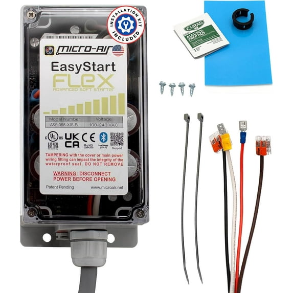 MICRO-AIR EasyStart FLEX Home AC Soft Starter 398 – Bluetooth Soft ...