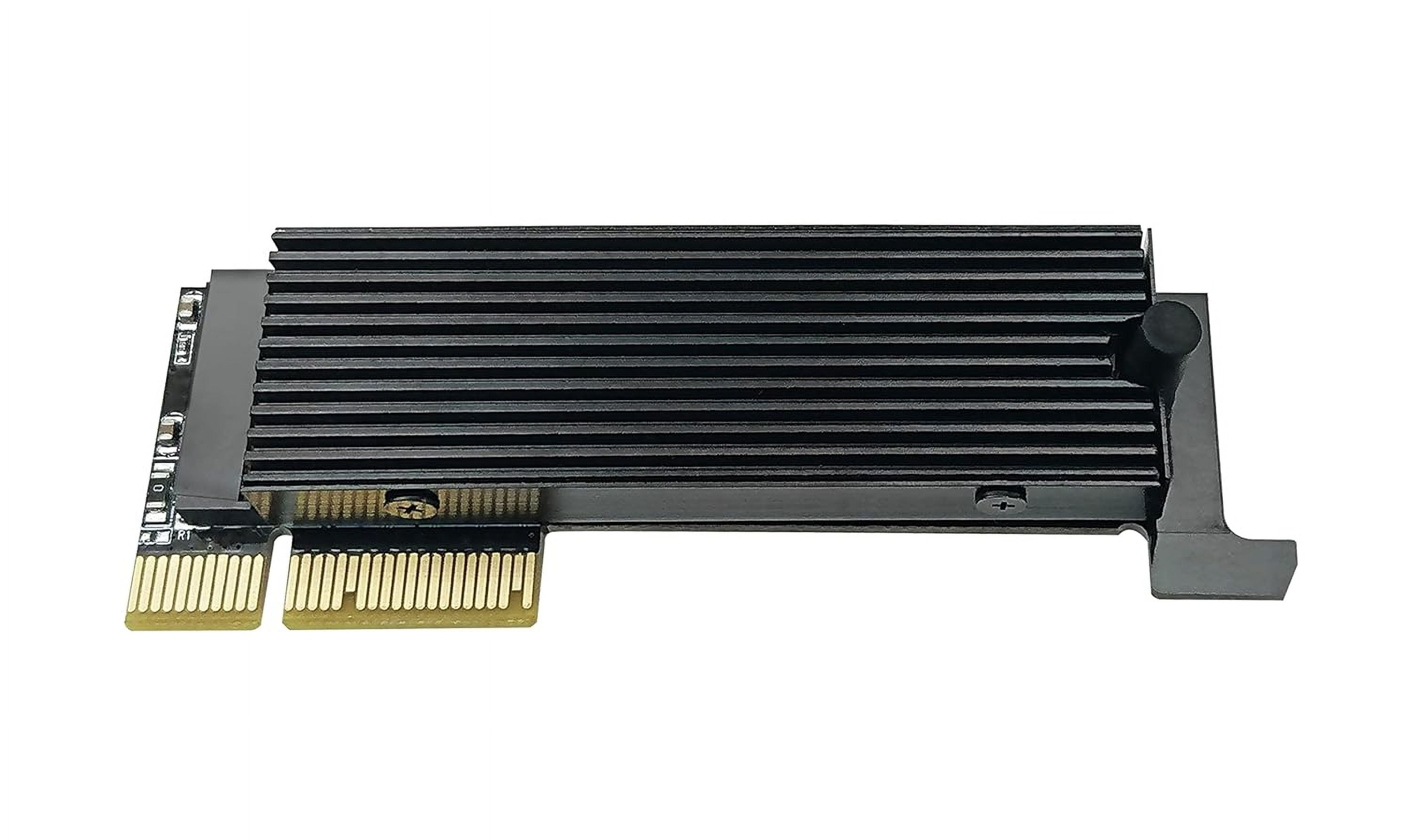 MICRO CONNECTORS Low-Profile M.2 NVMe SSD to PCIe 4.0 Adapter with Heat ...