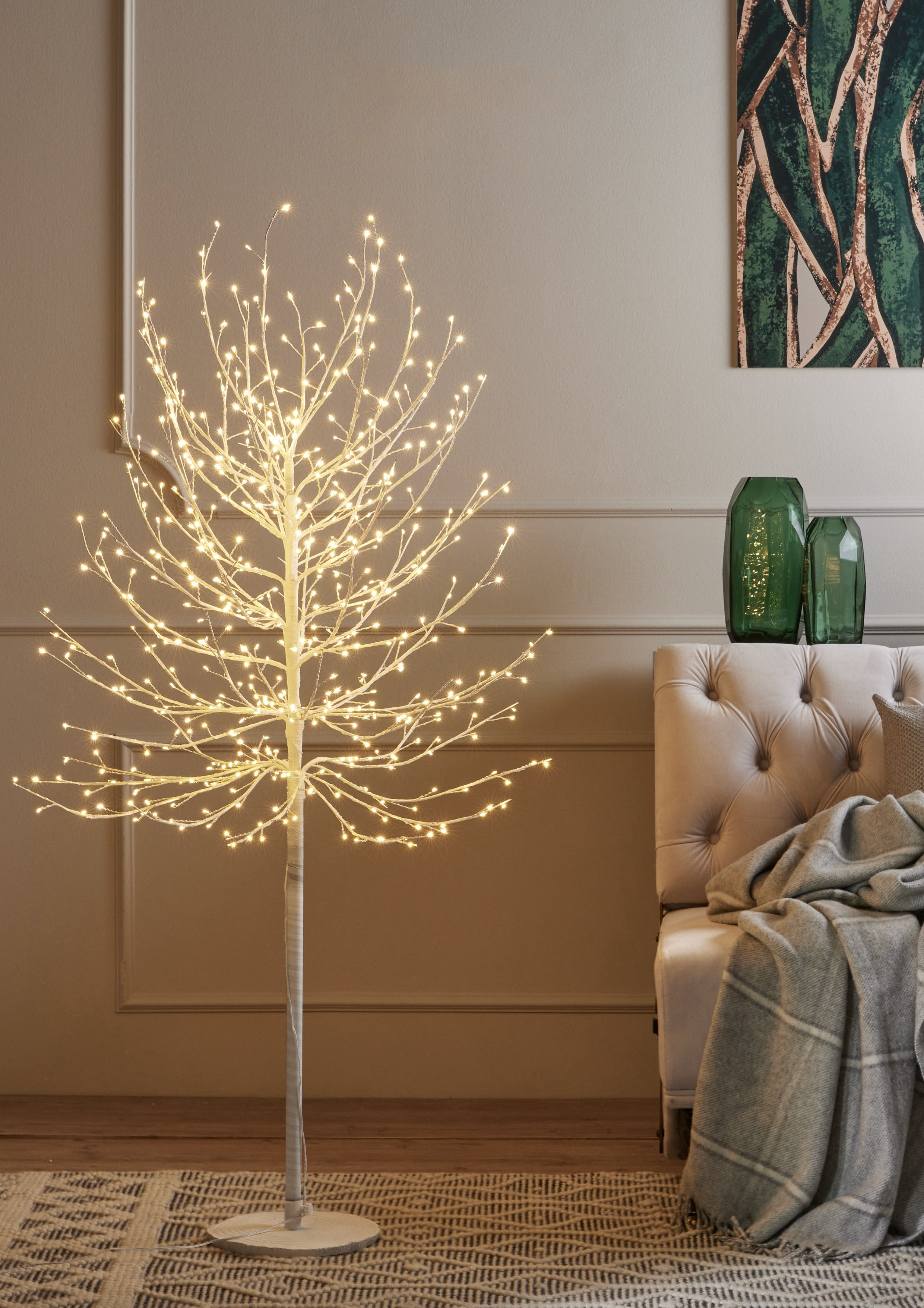 Hi-Line Gift Ltd 37518-S-WT Micro Dot White Tree 150Cm - Walmart.com