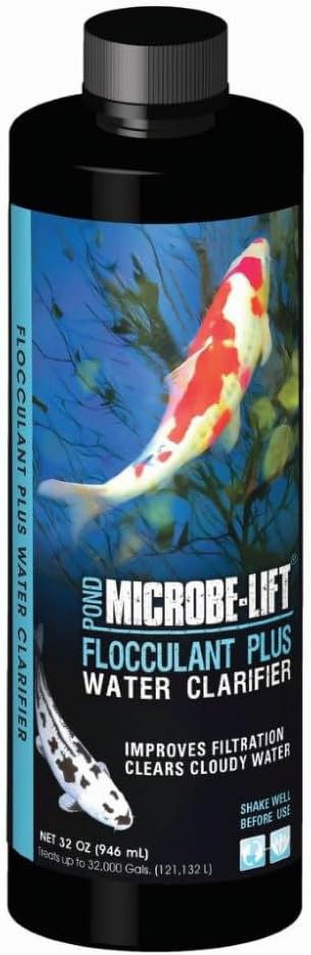MICROBE-LIFT FPLUS32 Flocculant Plus Polymeric Blend Water Clarifier for Ponds, 32 Ounces ...