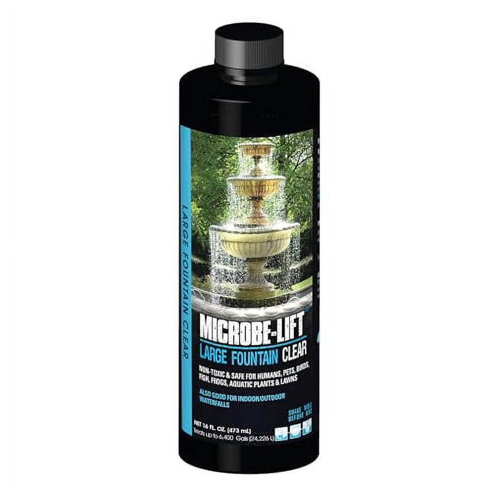 MICROBE-LIFT Large Fountain Clear Two-in-One Water Cleaner and Surface ...