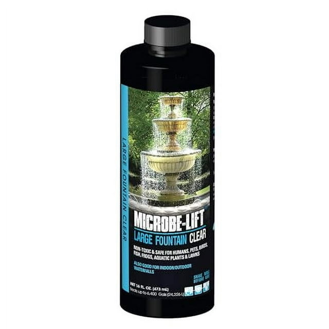 MICROBE-LIFT Large Fountain Clear Two-in-One Water Cleaner and Surface ...