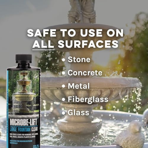 MICROBE-LIFT Large Fountain Clear Two-in-One Water Cleaner and Surface ...