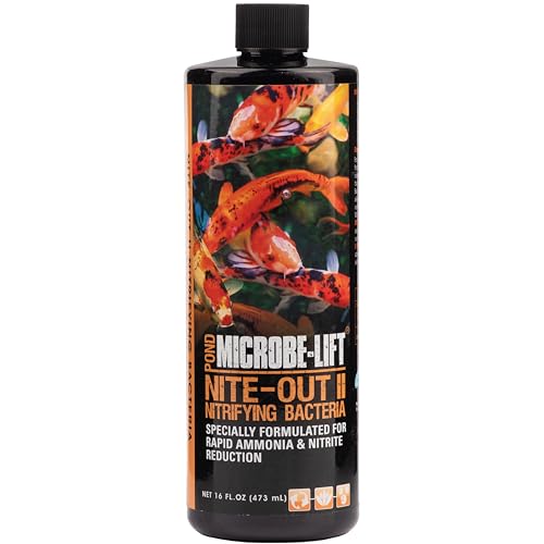 MICROBE-LIFT Nite-Out II Water Cleaner for Outdoor Ponds and Water Gardens, Rapid Ammonia and ...