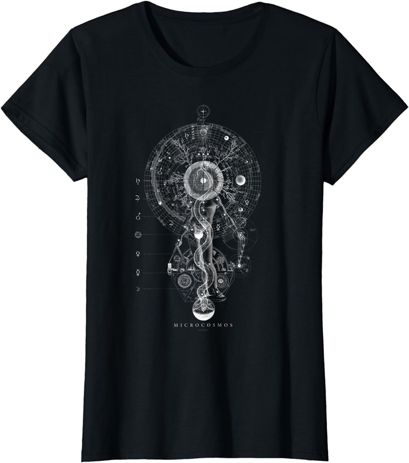 MICROCOSMOS GODHEAD - Occult Sacred Geometry T-Shirt - Walmart.com
