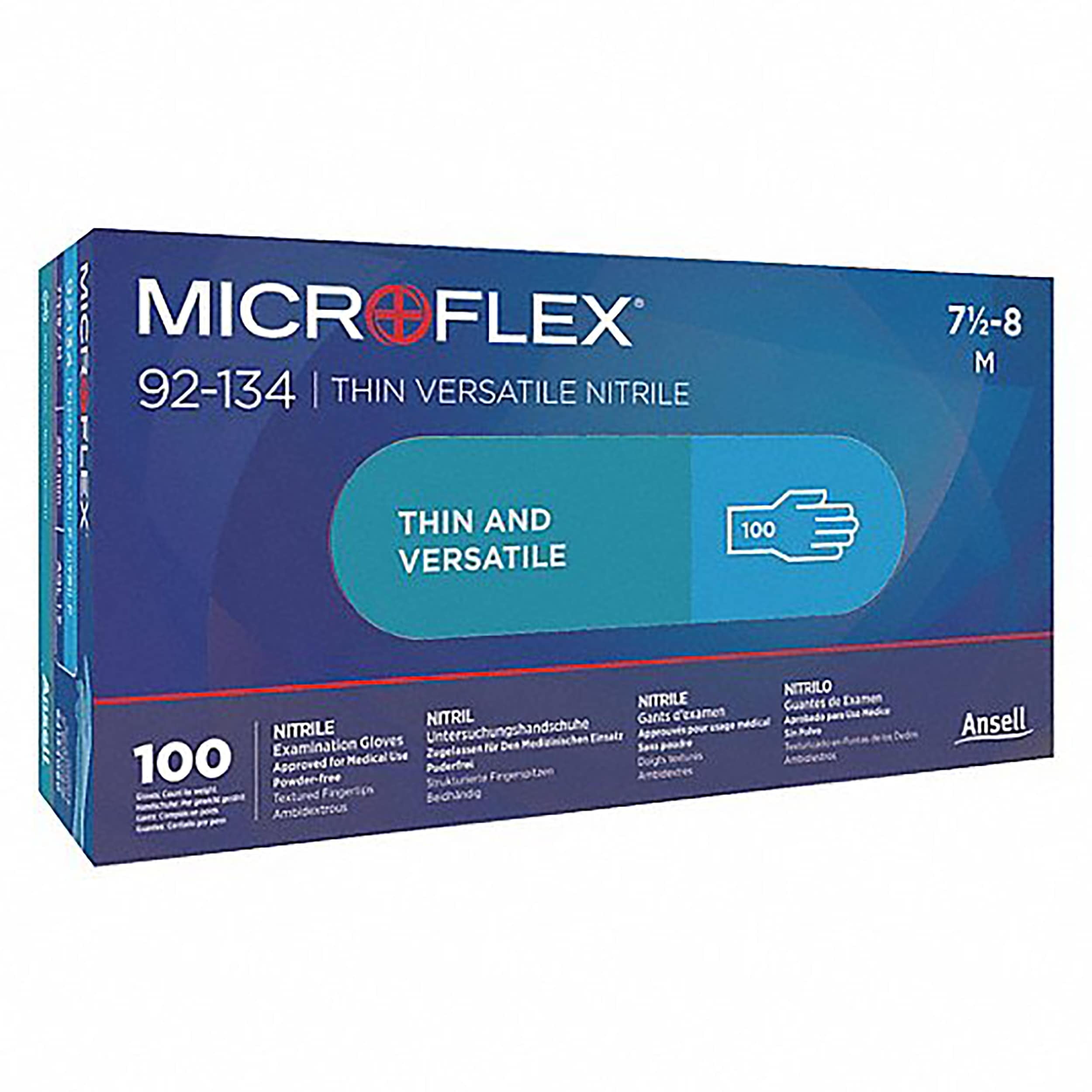 MICROFLEX Nitrile Disposable Examination Gloves Size Large , Power Free ...