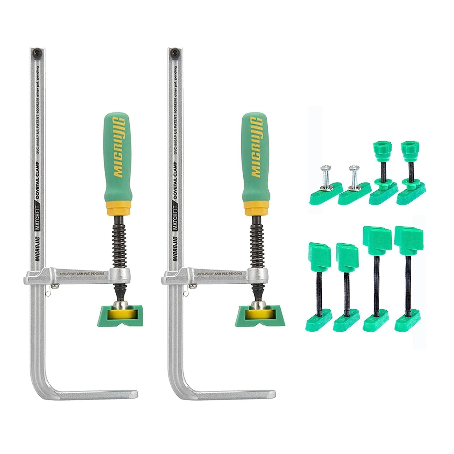 MICROJIG Matchfit DVC-850APX2+DV-HL1.0K6 Dovetail Ap Clamp 2-Piece With Hardware Variety Pack 2. ...
