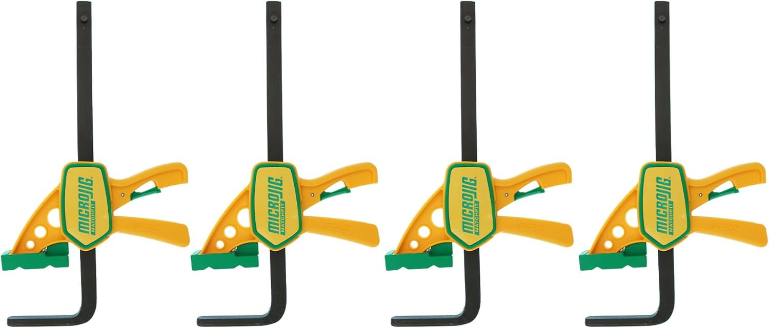 MICROJIG Matchfit Grr-rip Clamp (4-Pack), Dovetail Track Clamps ...