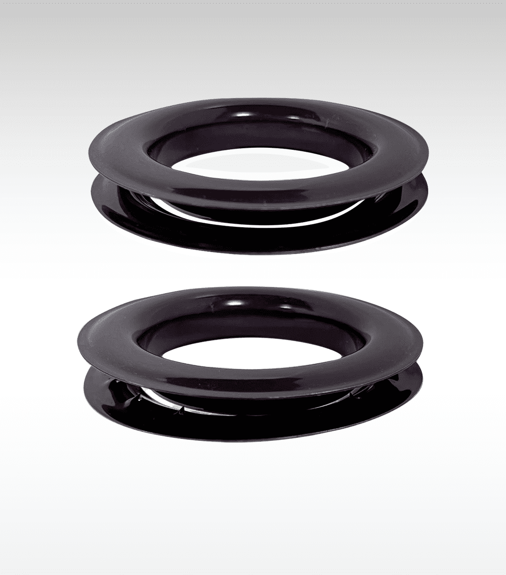 MICRON Round #12 Brass Curtain Grommets and Plain Washers Oil Rubbed ...