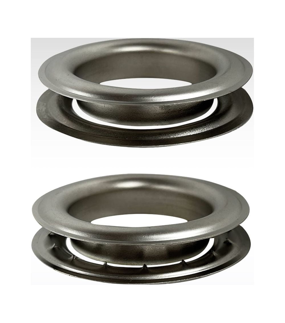 MICRON Round #12 Brass Curtain Grommets and Teeth Washers Satin Finish ...