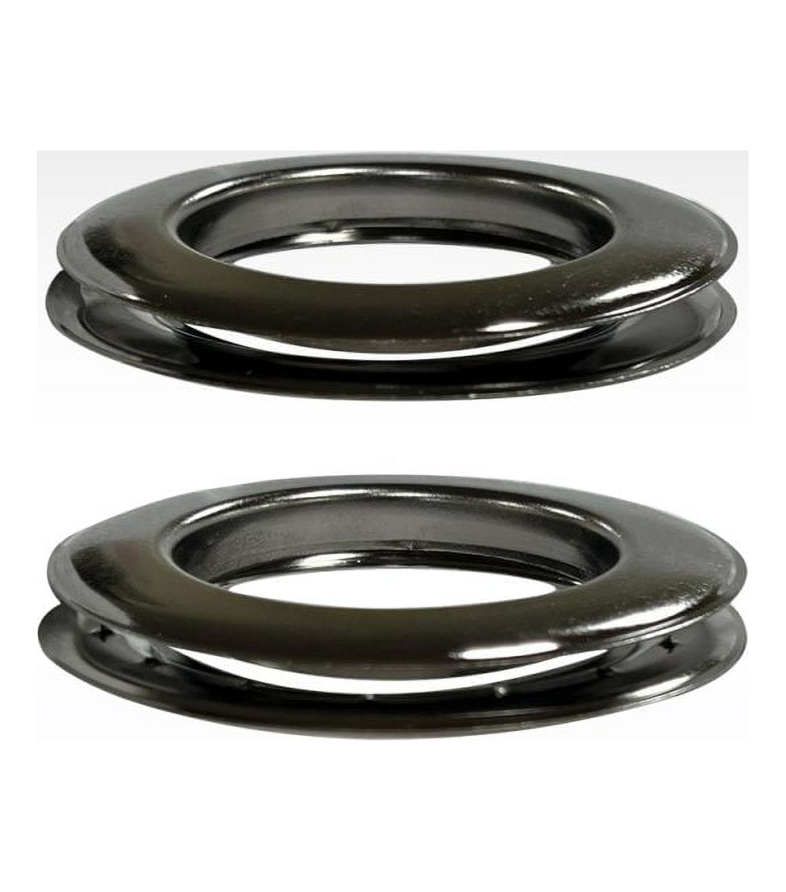 MICRON Round #15 Brass Curtain Grommets and Teeth Washers Black-Nickel ...
