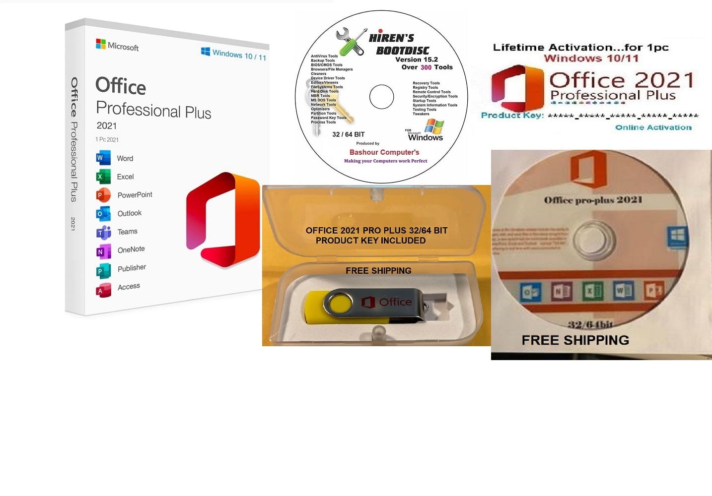 MICROSOFT OFFICE 2021 PRO PLUS..PRODUCT KEY..USB INCLUDED.(AUTHENTIC ...