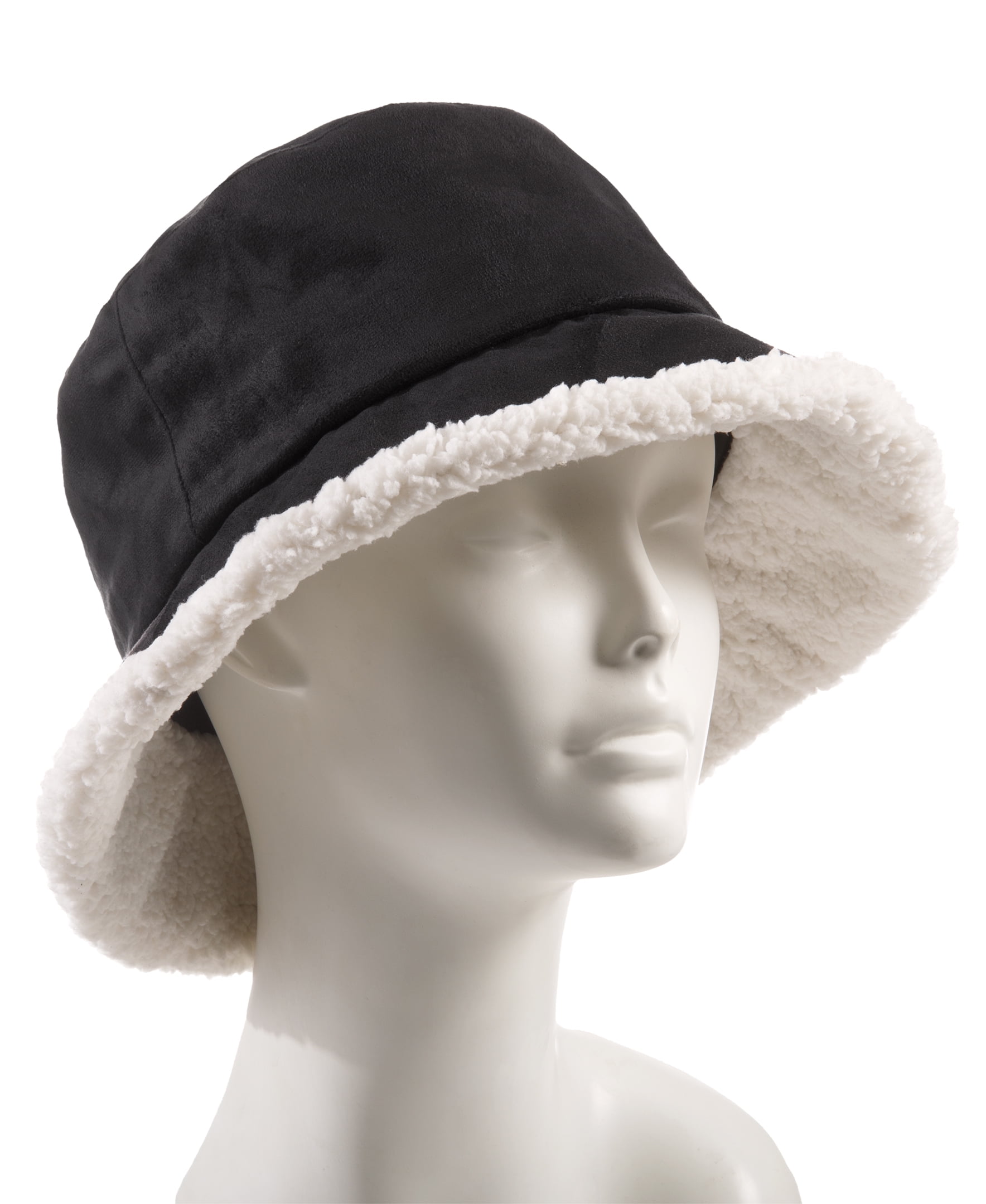 Isotoner Women's Microsuede Bucket Hat, Black - Walmart.com