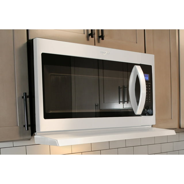 MICROVISOR Removable Microwave Extension Hood - White, Air Vent Cover ...