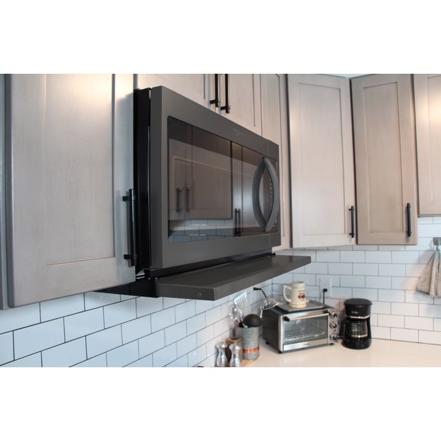 MICROVISOR Retractable Extension Hood - Black Stainless - Walmart.com