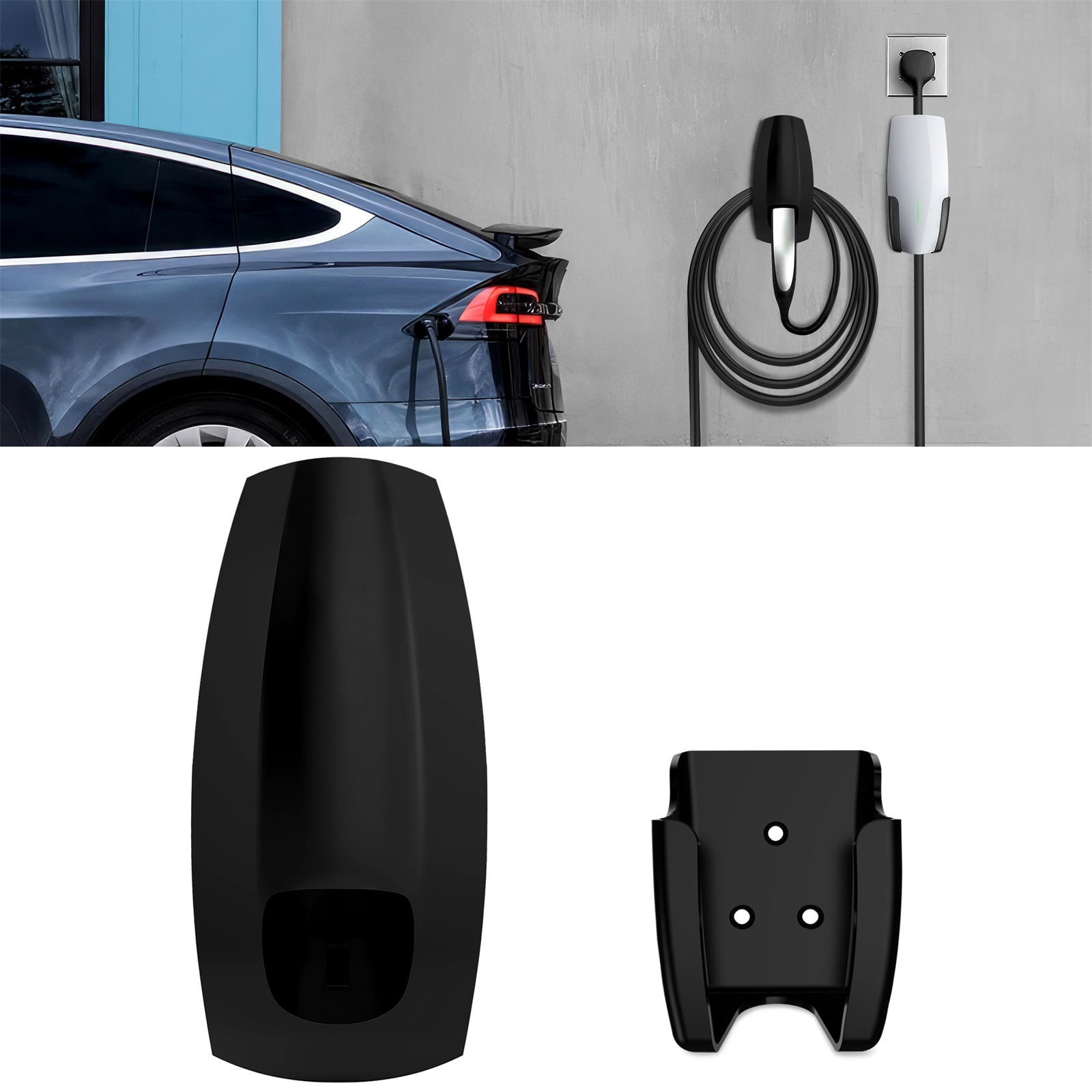 MICTUNING WOLFWILL Charging Cable Holder for Tesla, Wall Mount UMC ...
