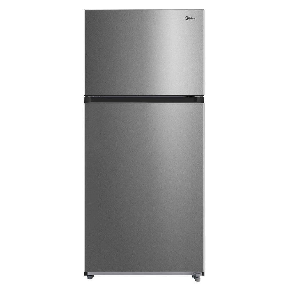 MIDEA 18 CF Top Mount Refrigerator, Glass Shelves, Ice Maker Ready ...