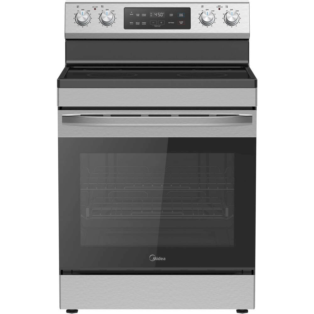 MIDEA 30" Electric Range with Steam Clean - Walmart.com