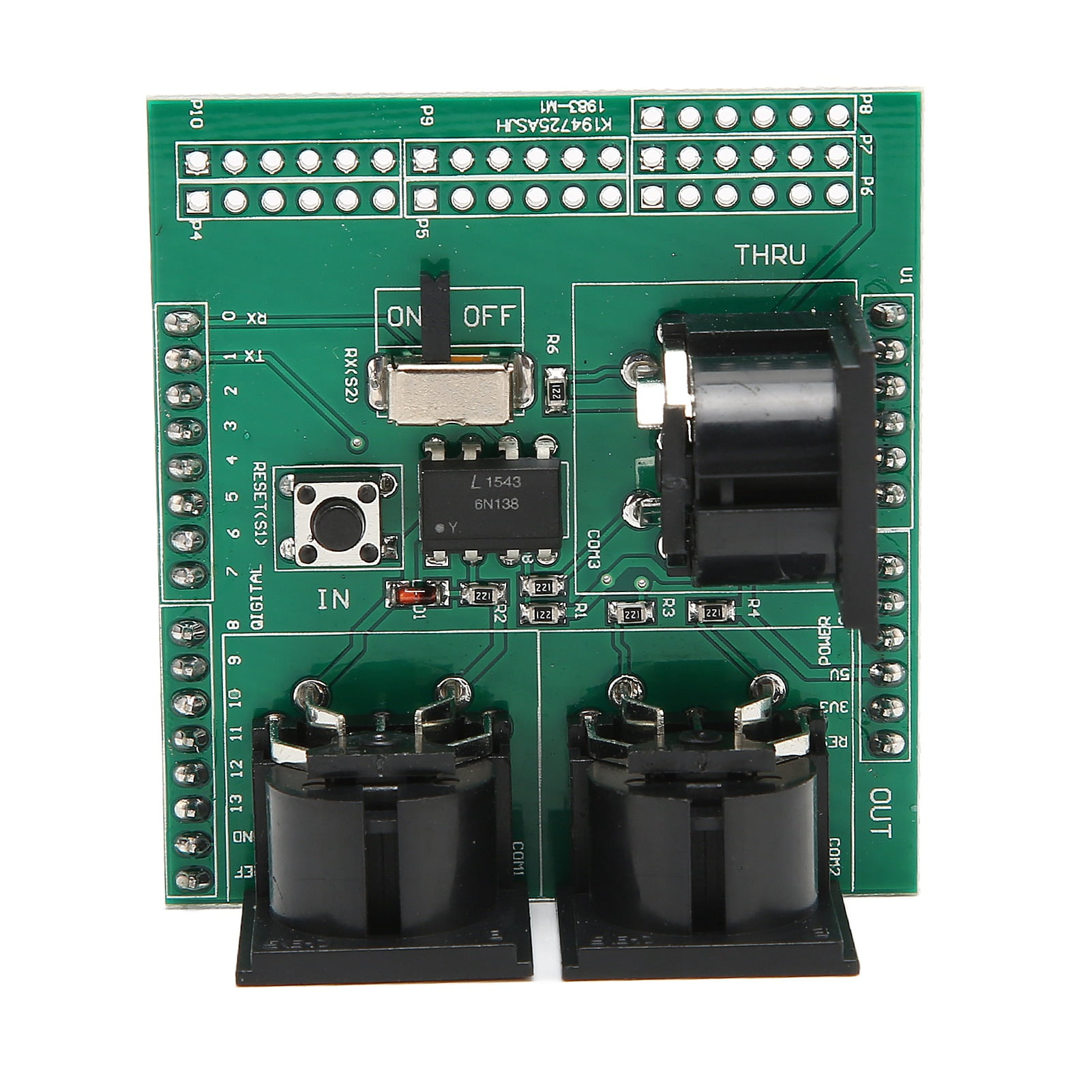 MIDI Adapter Board Serial to MIDI Module 24Pin RUN PGM Switch MIDI ... MIDI Adapter Board Serial to MIDI Module 24Pin RUN PGM Switch MIDI ...
